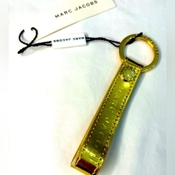 Marc Jacobs | Accessories | Marc Jacobs Gold Metallic Keychain New With ...